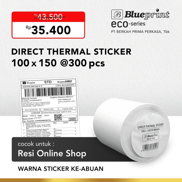 Printer Label Thermal 80mm BLUEPRINT ECO80BT ECO 80BT USB + Bluetooth ...