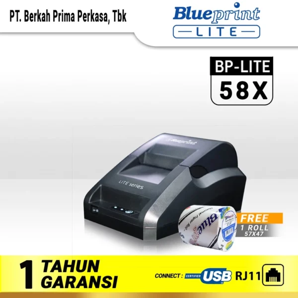 Printer Thermal PPOB Printer Kasir BLUEPRINT Lite 58X Support (USB+RJ11 ...
